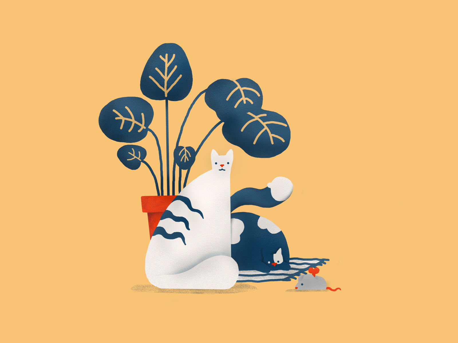 Cats by Christelle Tassin on Dribbble