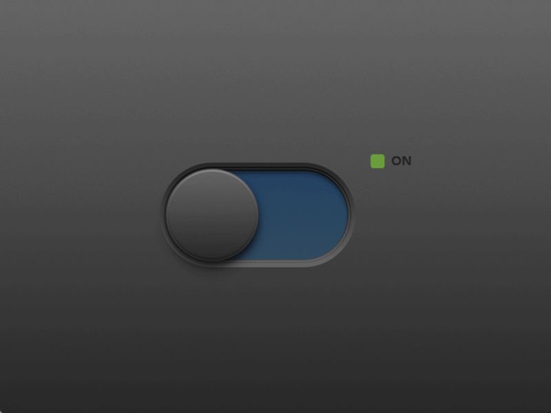 DailyUI #015—On/Off Switch by joshua stoner on Dribbble