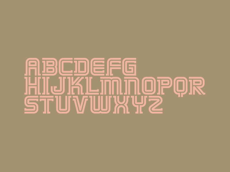 Inline Font by Chaz Russo on Dribbble