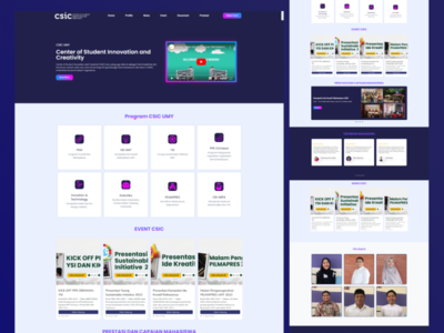 CSIC Website Design by Muhammad Miftah on Dribbble