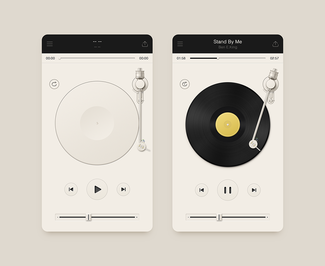 Music Player by MOWU DESIGN on Dribbble