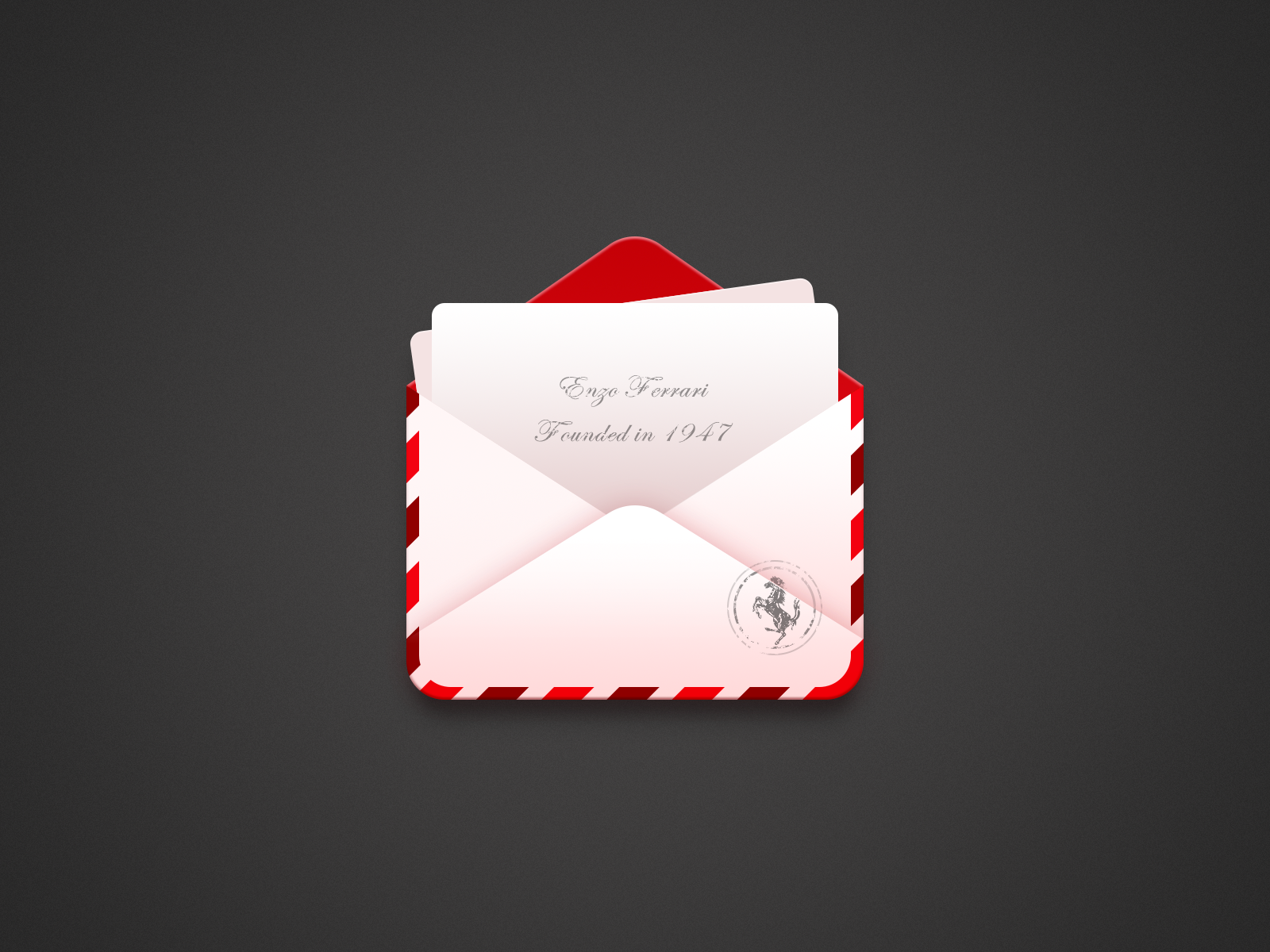 Mail Desktop Icon (Ferrari ) by MOWU DESIGN on Dribbble