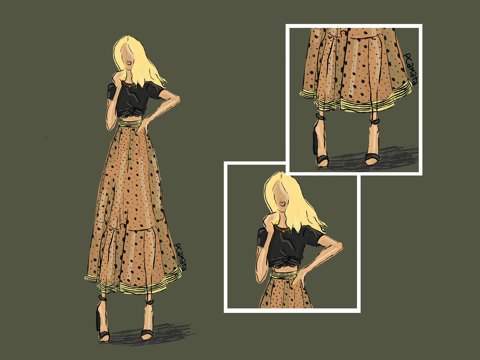 Fashion Croqui by Patricia Camata on Dribbble