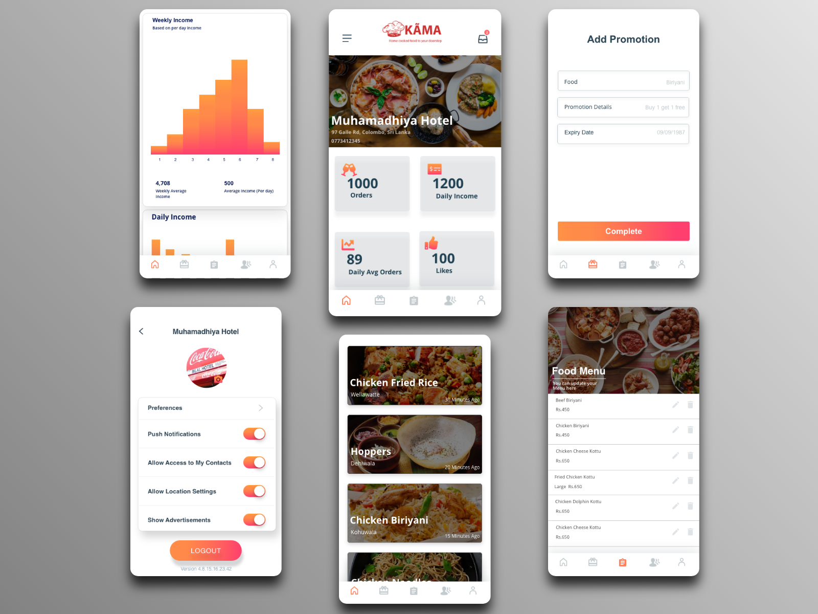 Kama - Service Provider App by Vimukthi Gunarathna on Dribbble
