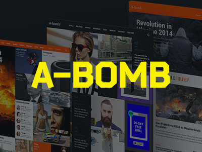 A-BOMB template by Basov: UX/UI Designer on Dribbble