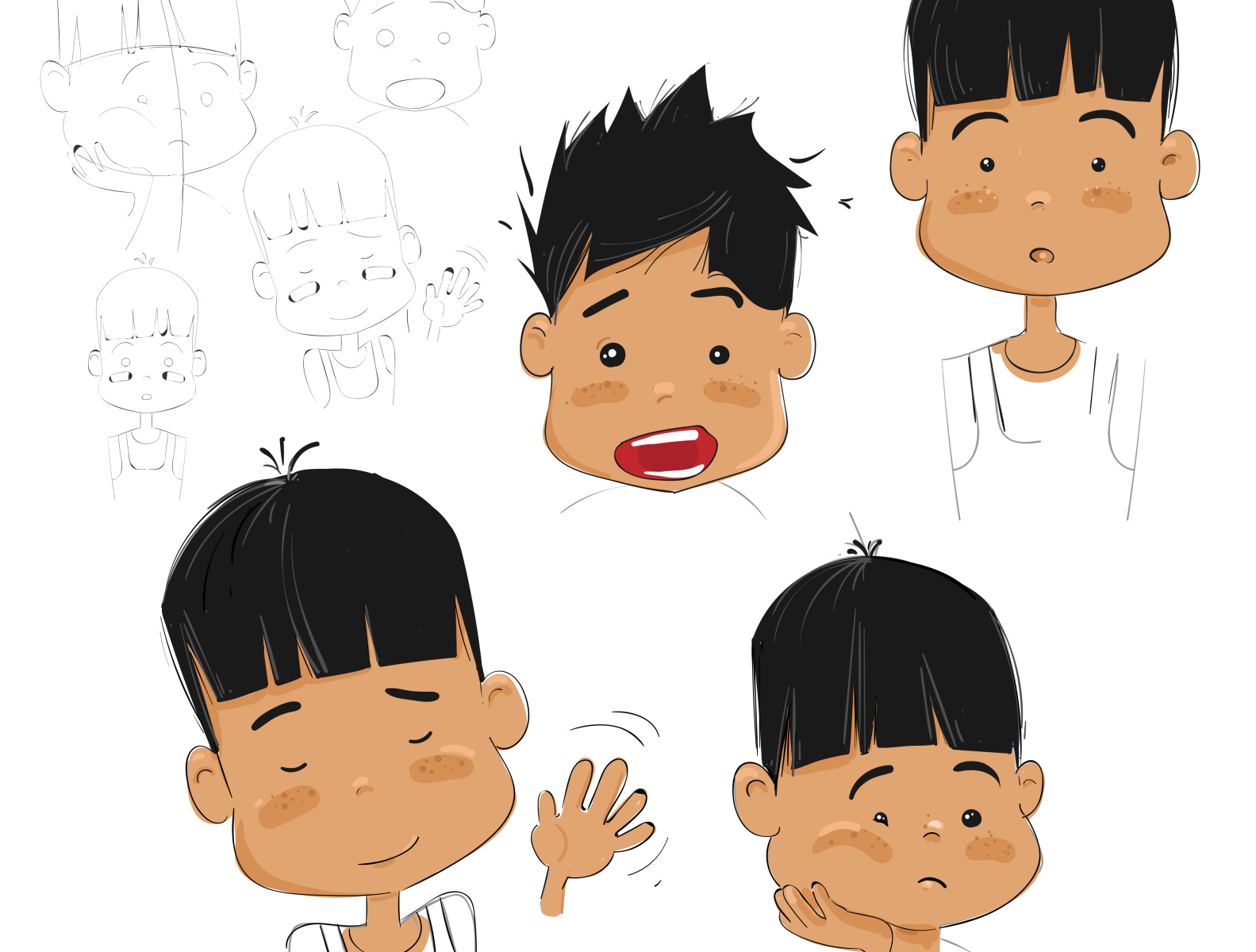 Cute Boy Illustration by Mona on Dribbble