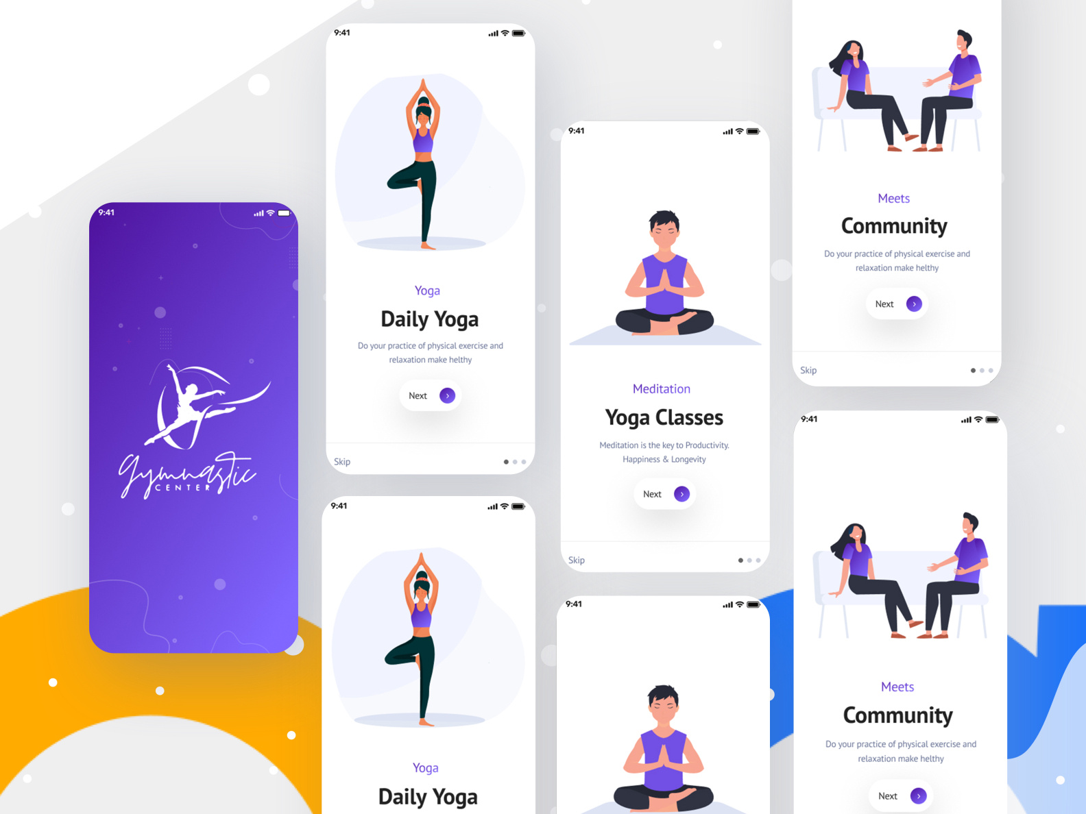 Yoga App (On-boarding Screen) by Design-Craft on Dribbble