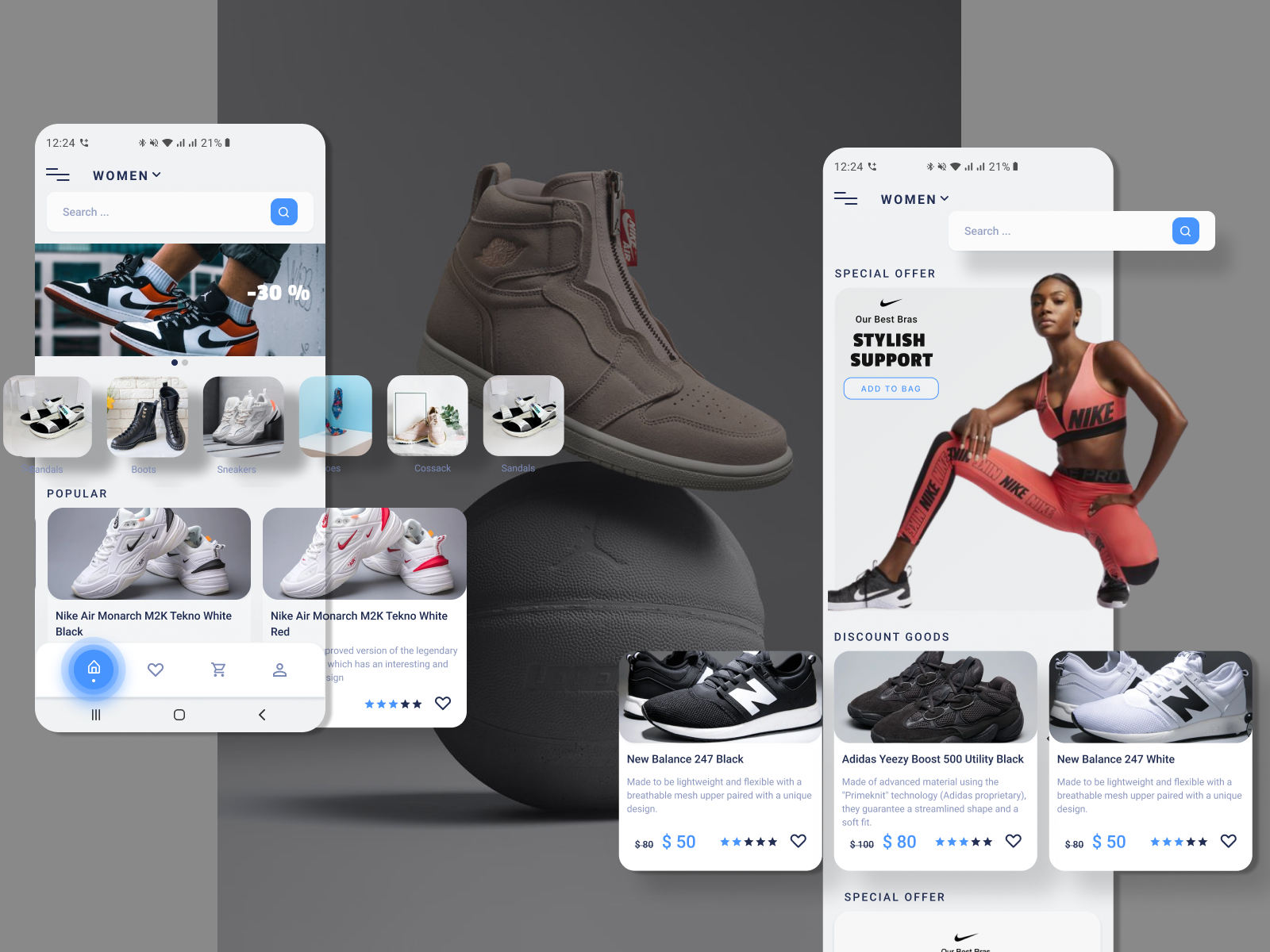 Shoes Mobile APP UX UI Design by Valeria SAViNA on Dribbble