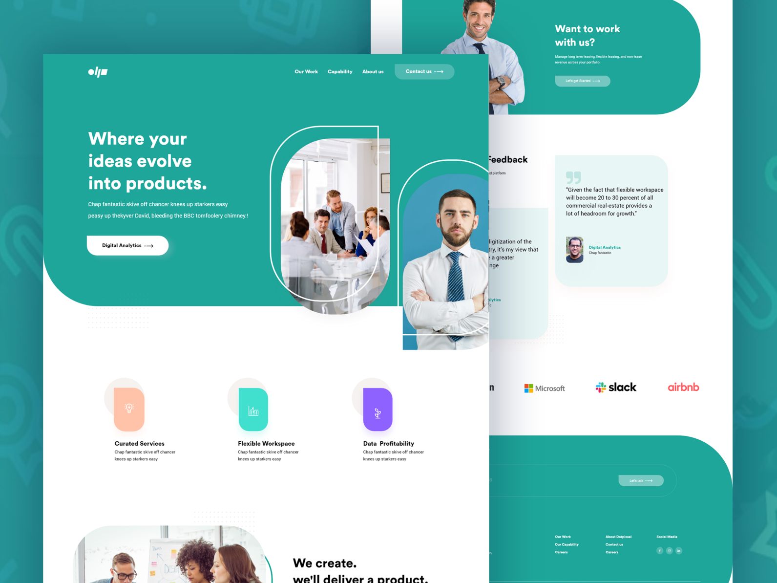 dp ll Landing Page Design V-2 by Saidur Rahman on Dribbble