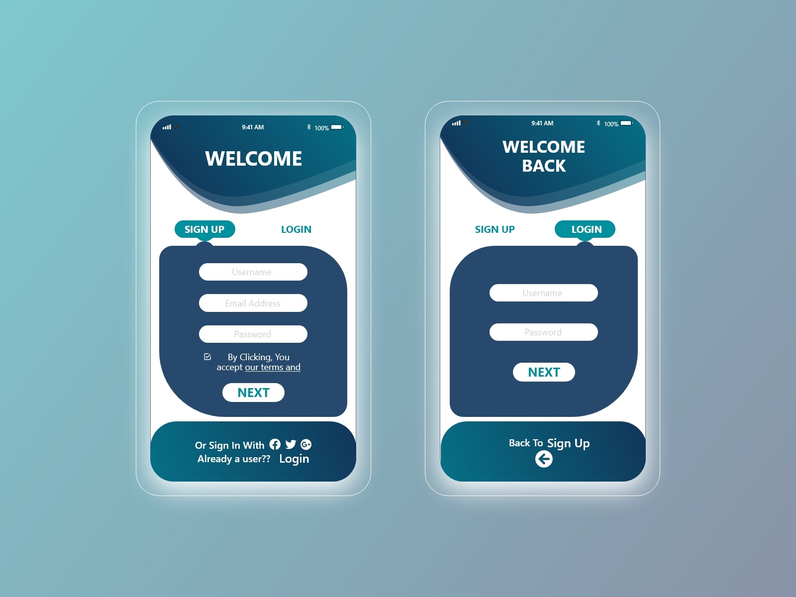 Login And Sign Up Form by Gaurav parajuli on Dribbble