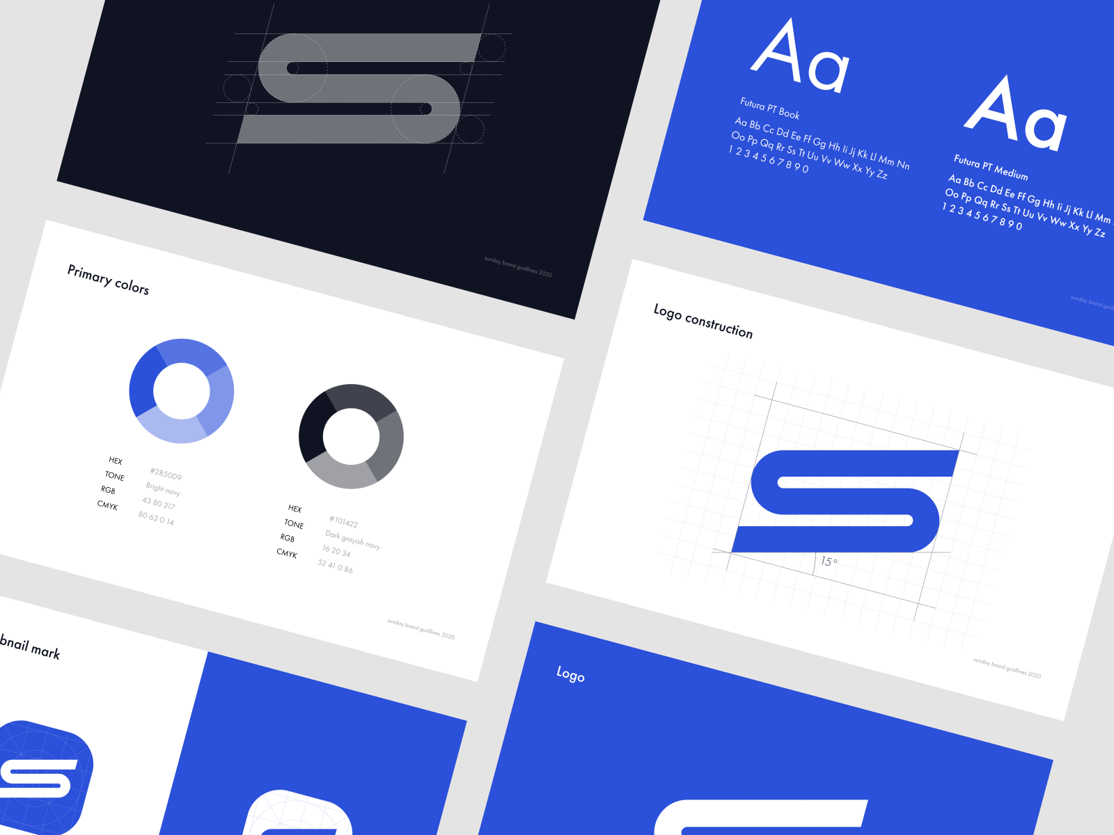 Sunday brand guidlines by Mira for Sunday Crew on Dribbble
