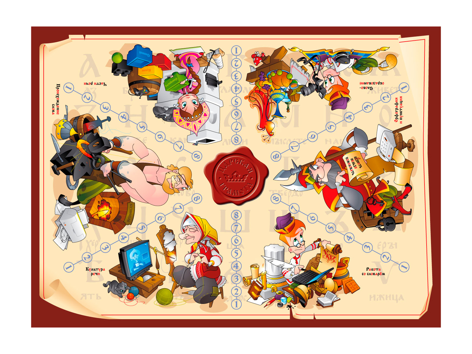 Царская грамота. викторина, игровое поле by Dmitry Litvin on Dribbble