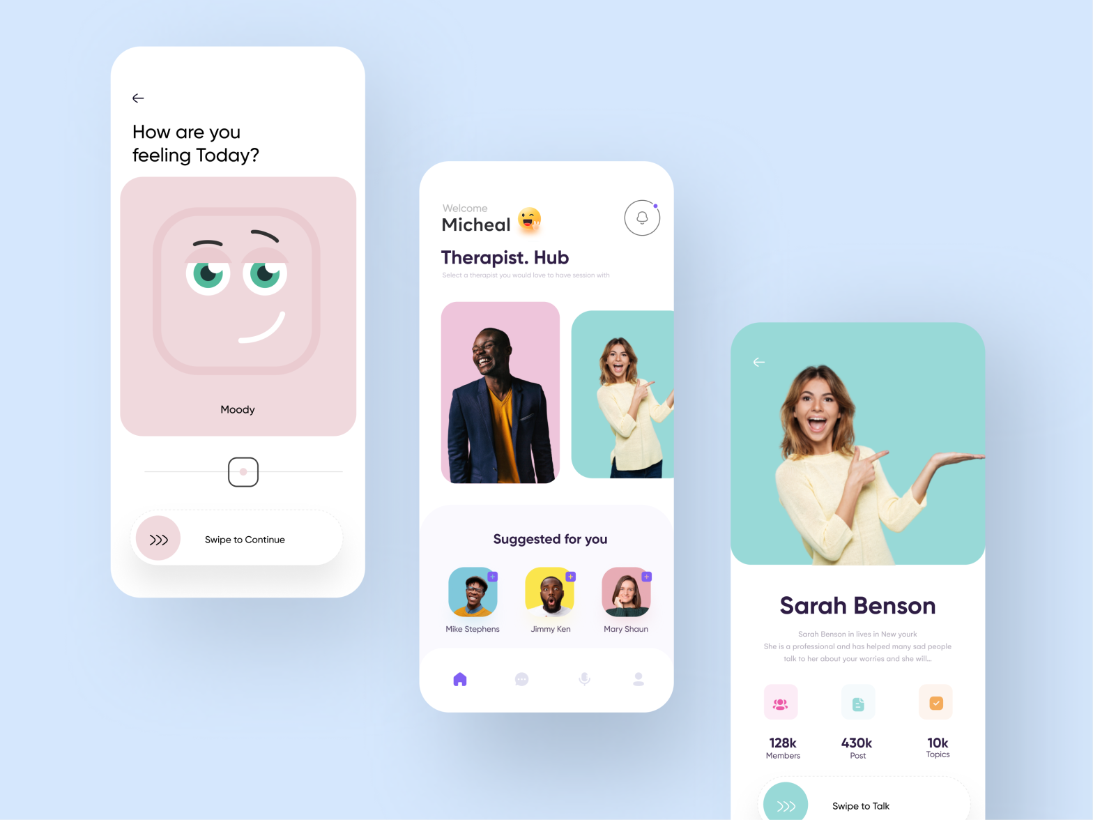 Mood App by Oyewusi Micheal on Dribbble