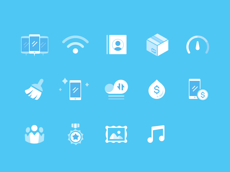 Icon set by Fancy Bai on Dribbble