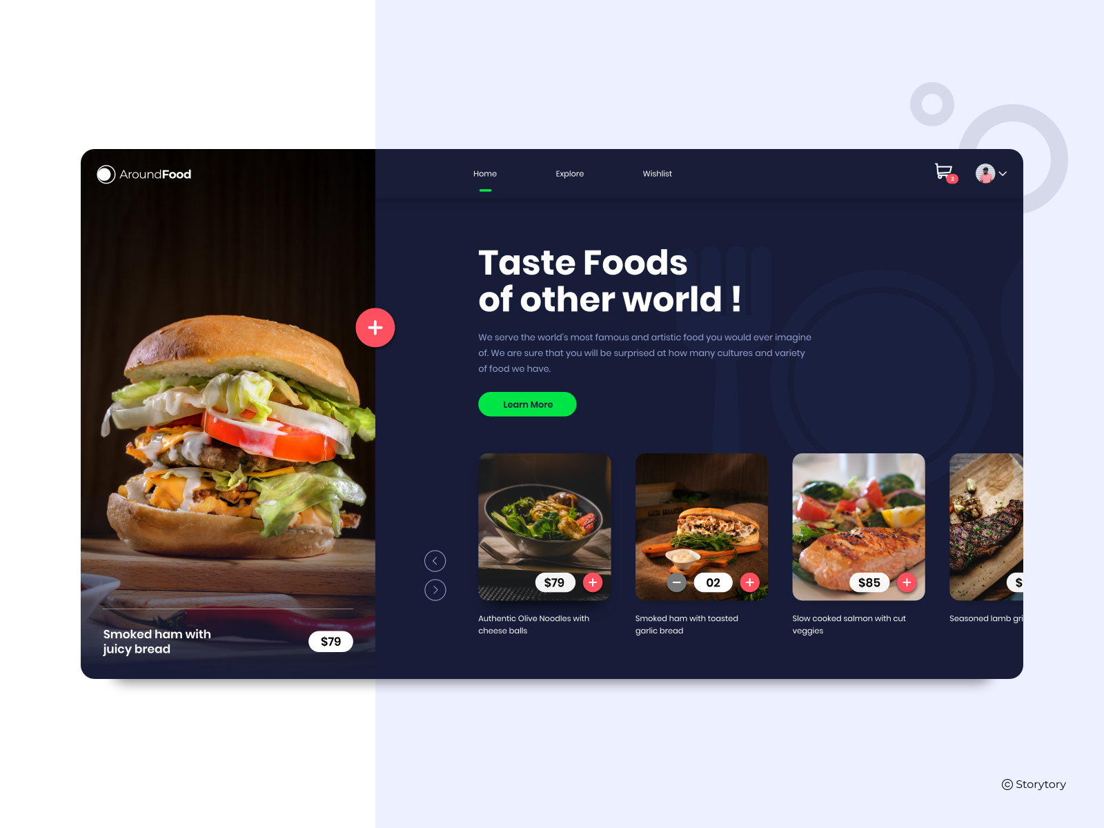 Authentic Food Ordering Web App by Storytory on Dribbble