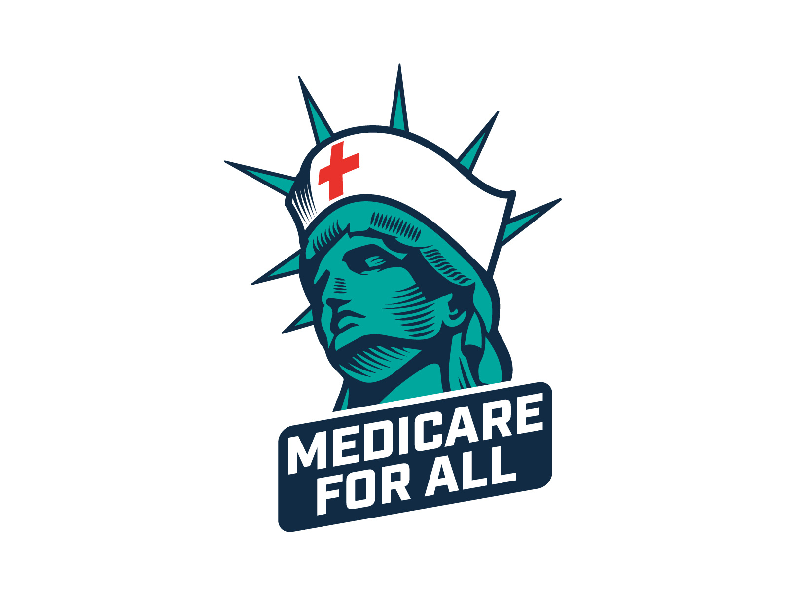 Medicare for all logo concept by Andrew Hetzel on Dribbble