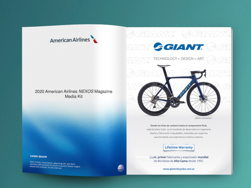 Magazine add by MarBa Design on Dribbble