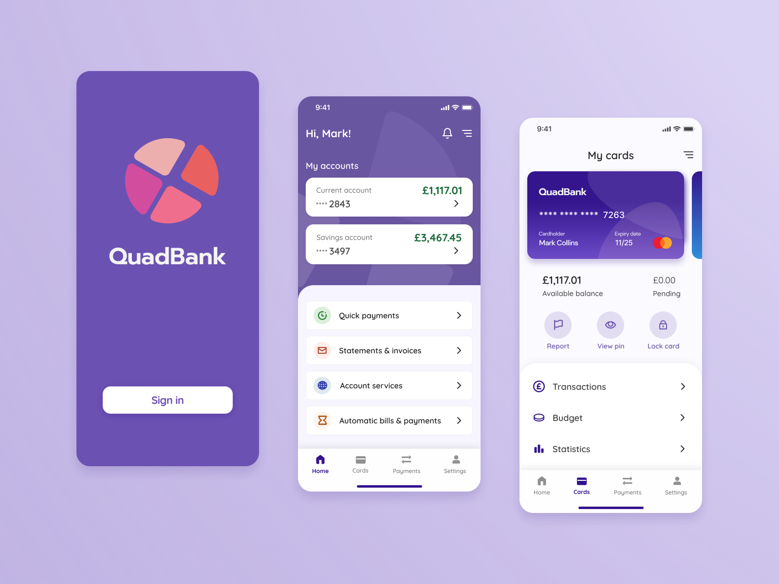 Mobile Banking App - UX/UI by Ryan Clarke on Dribbble