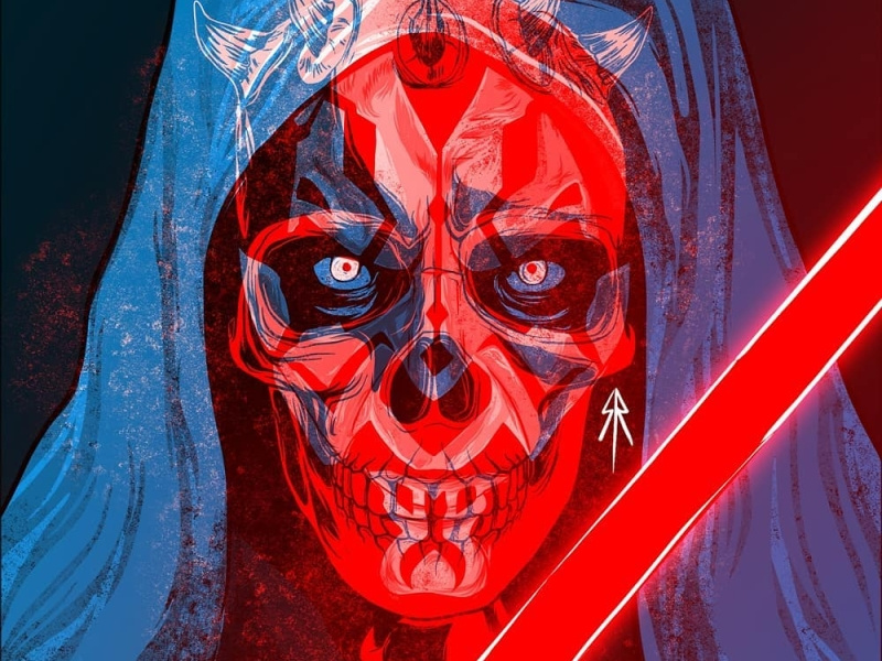 Dark side illustration by SarahArt on Dribbble