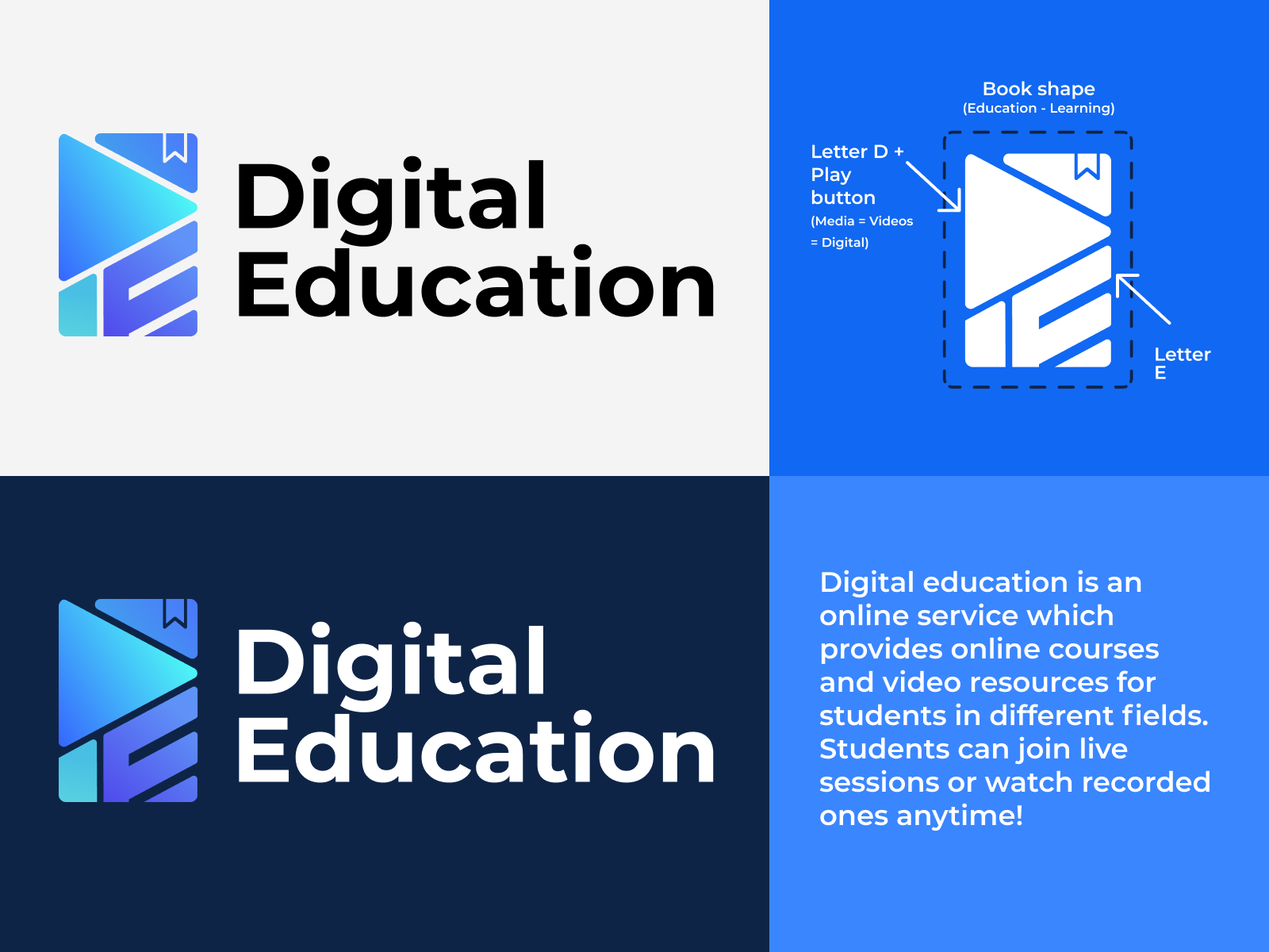 Digital Education logo design by Mohamed Ayoub Chebbi on Dribbble