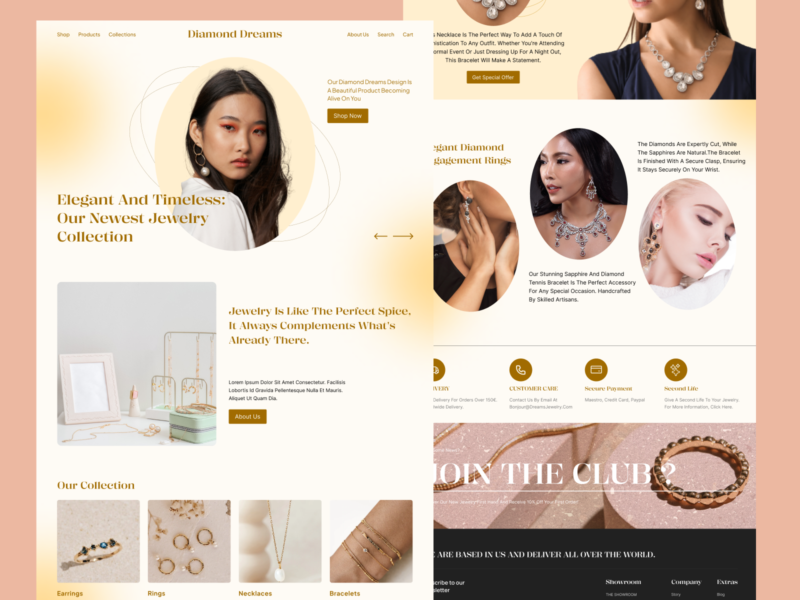 Jewelry eCommerce Landing Page by Calvin Yuda Tama on Dribbble