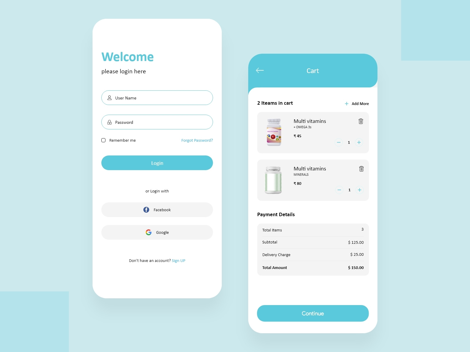 Medicine Delivery App Design by Unary team on Dribbble