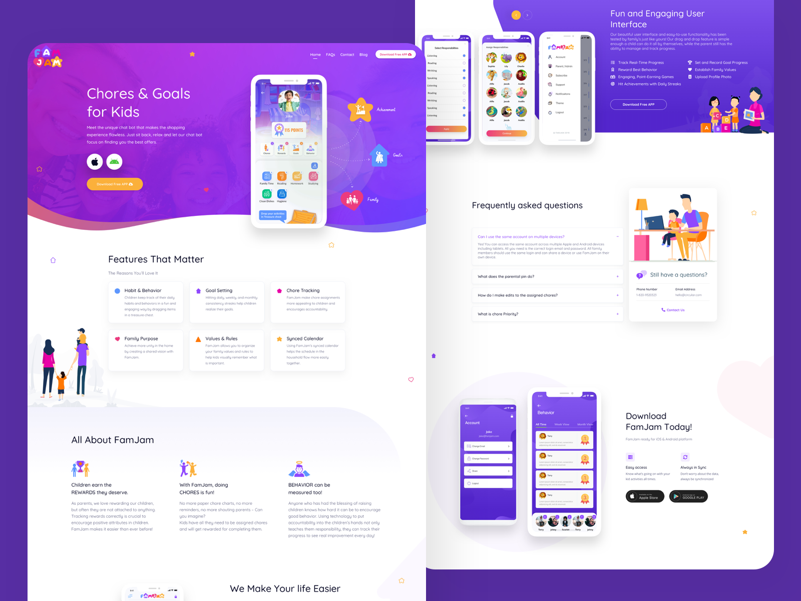 FamJam Kids app to learn with fun by Shakil Ali on Dribbble