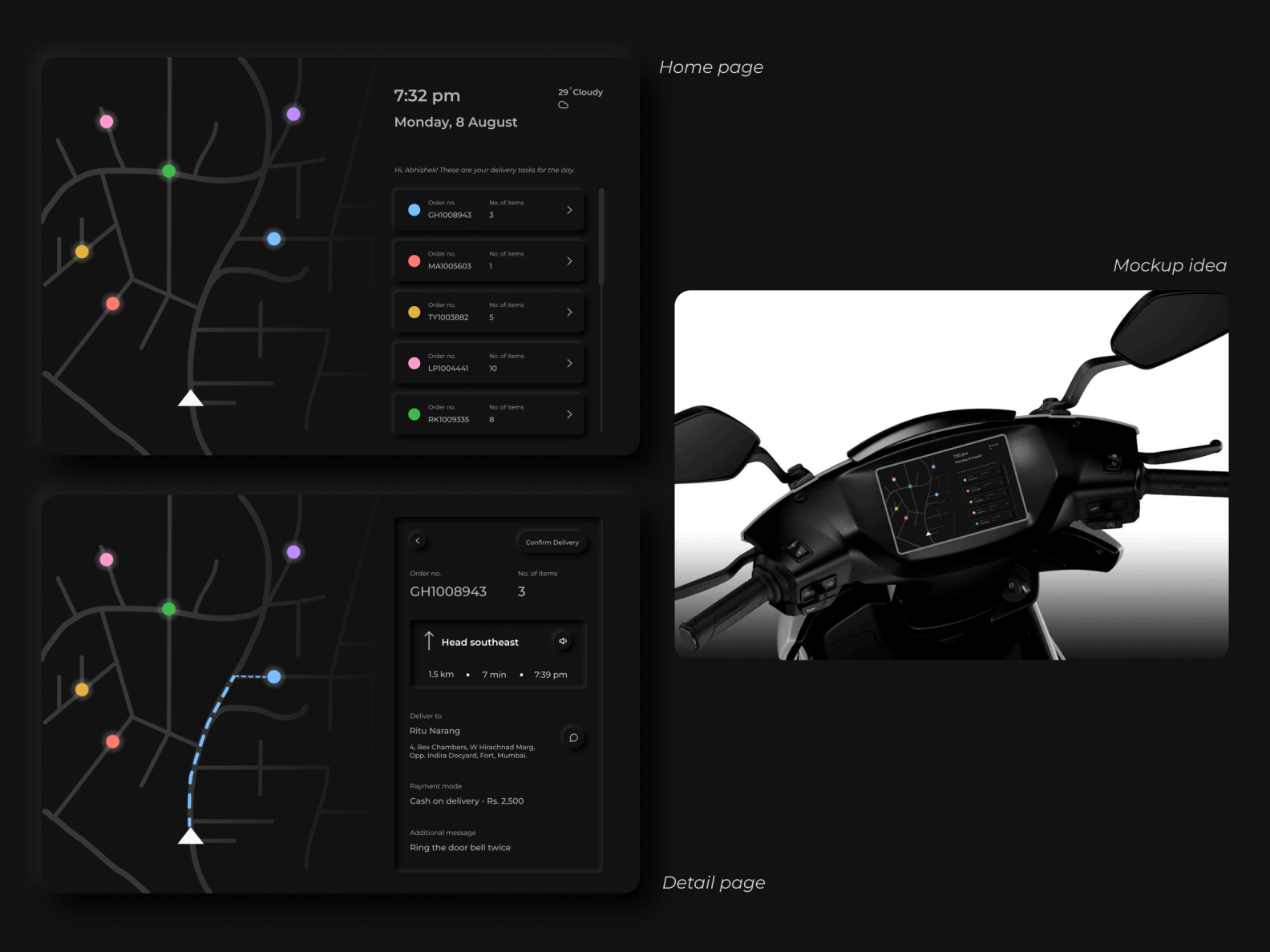 Delivery tracking platform - Weekly UI Challenge by Yuti Vora on Dribbble