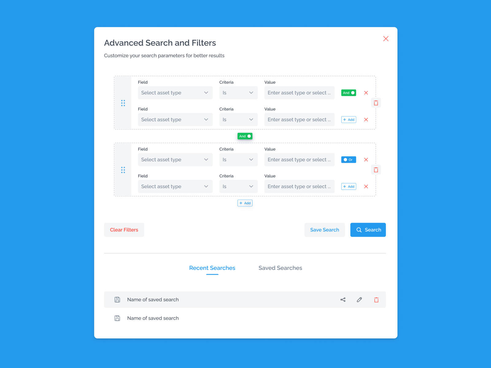 Advanced Search by Joseph Abia on Dribbble