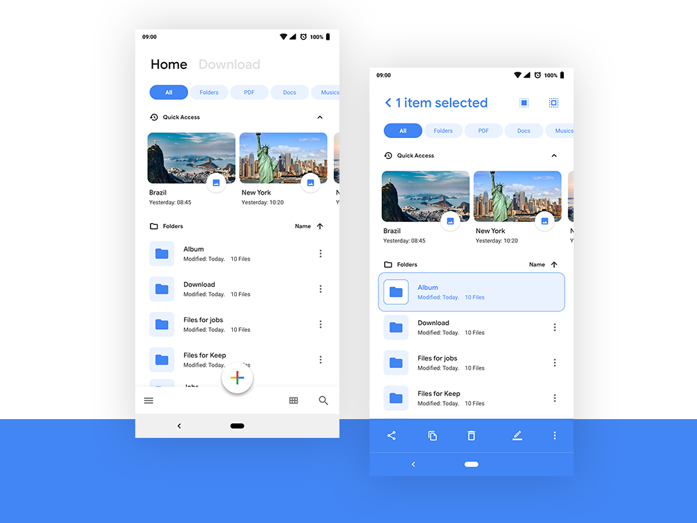 File Explorer Material Design by Igor S. on Dribbble