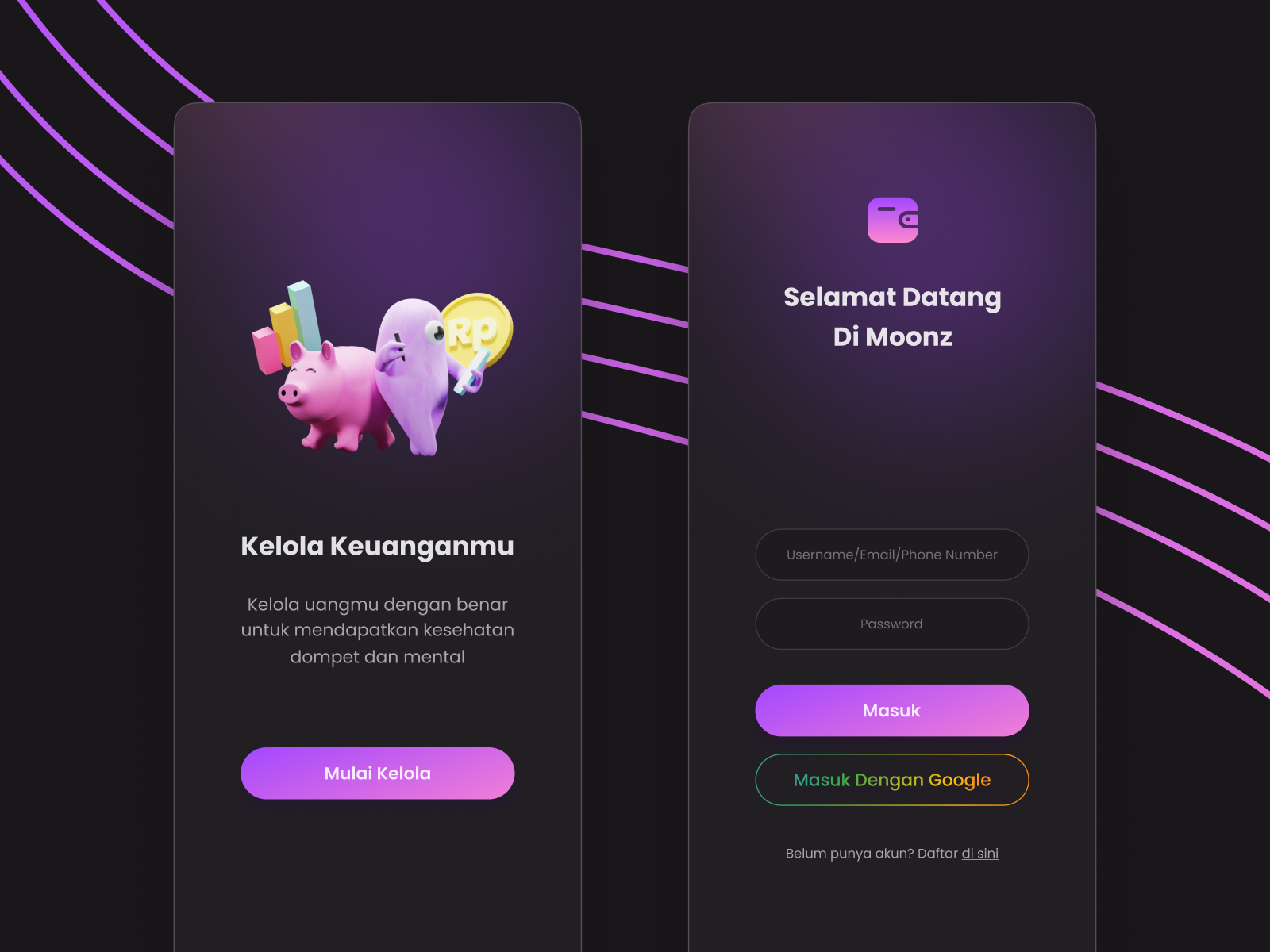 Money Management Apps - Onboard & Login screens by Danu Prakasa on Dribbble