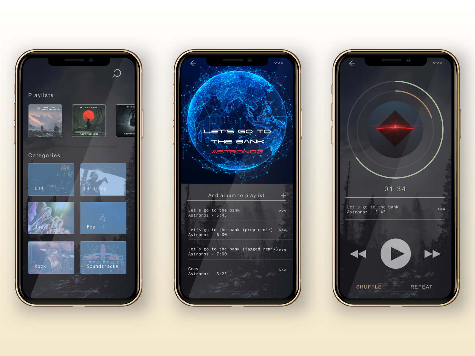 UI Mobile Player Prototype by Lucas Capanelli on Dribbble