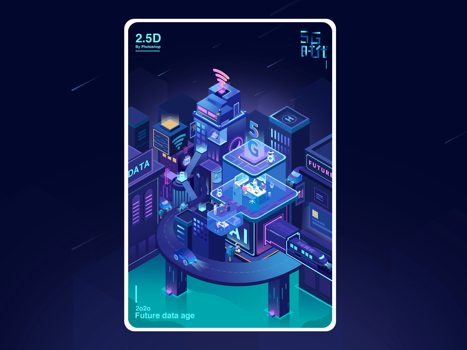 5G era by Sheng Xian on Dribbble