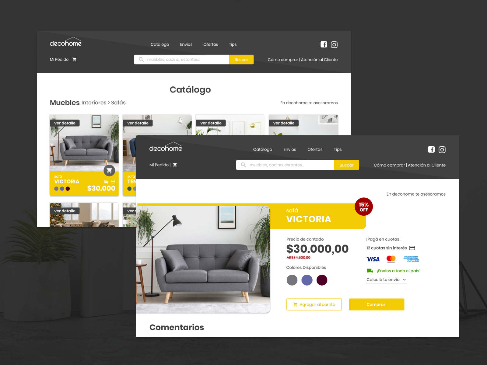 Daily UI 12 | E-Commerce Shop by Maria Rosales on Dribbble