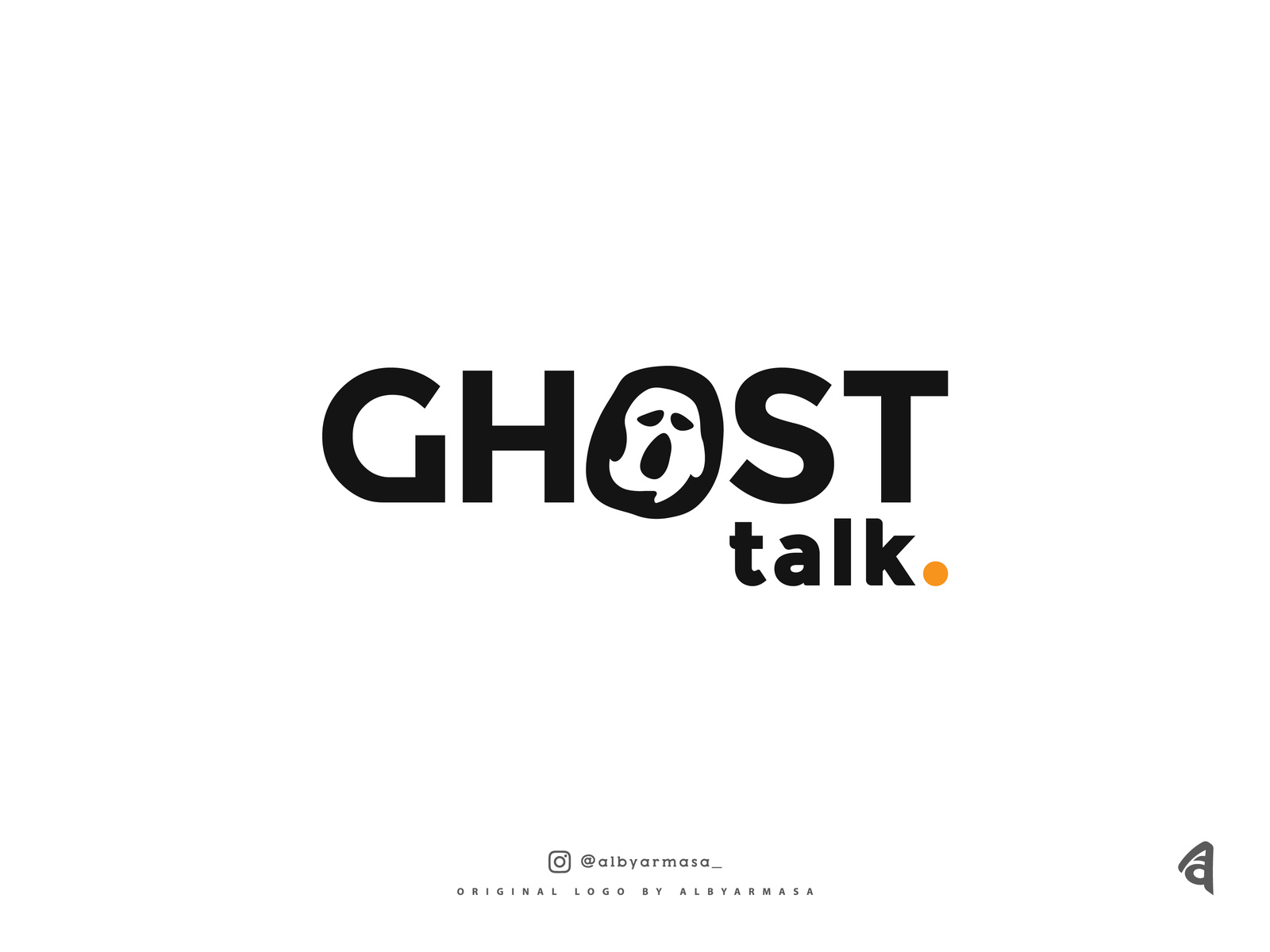 ghost talk logo by Alby armasa on Dribbble