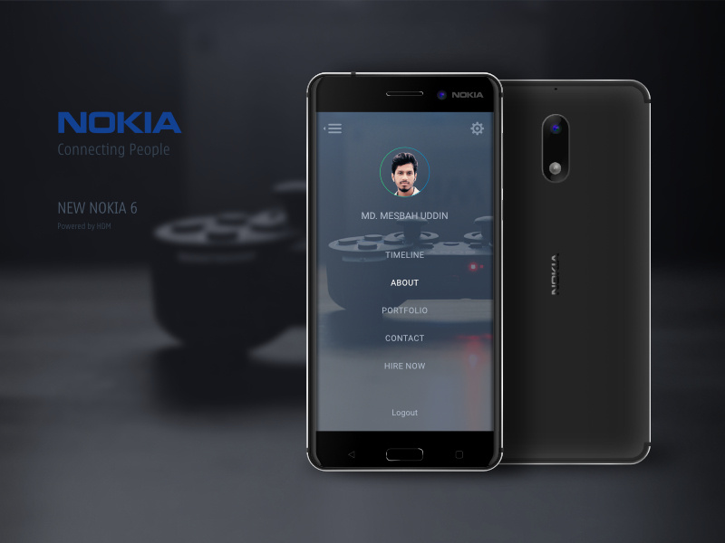 Nokia 6 Mockup Vector Illustration in Affinity Designer by Mesbah Uddin ...