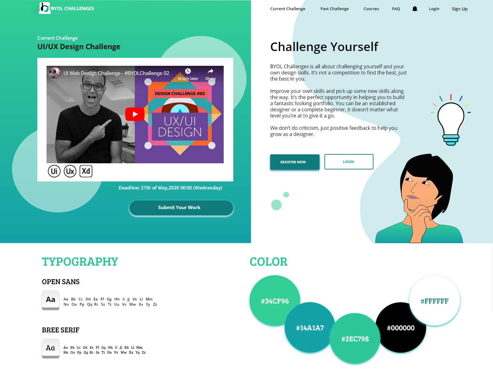 UI/UX DESIGN CHALLENGE by Vartika on Dribbble