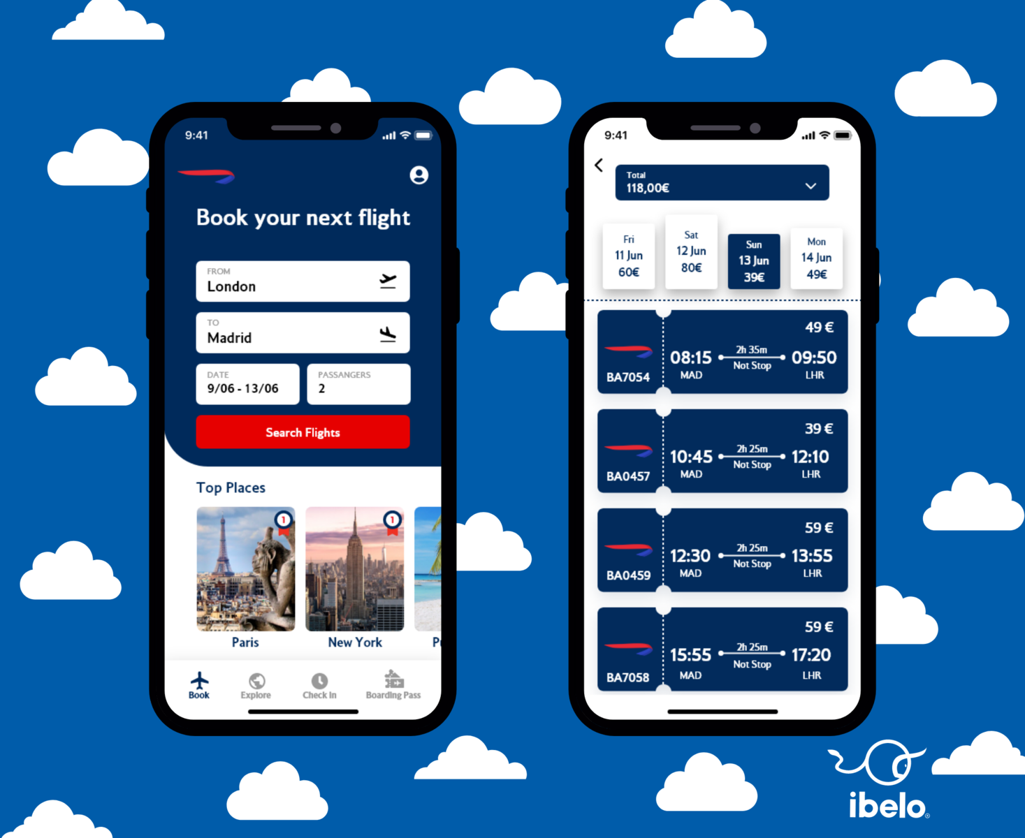British Airways UI/UX redesign. by ibelo inc. on Dribbble