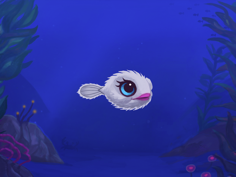Fluffy fish by Lo van Royen on Dribbble