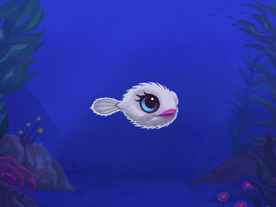 Fluffy fish by Lo van Royen - Dribbble