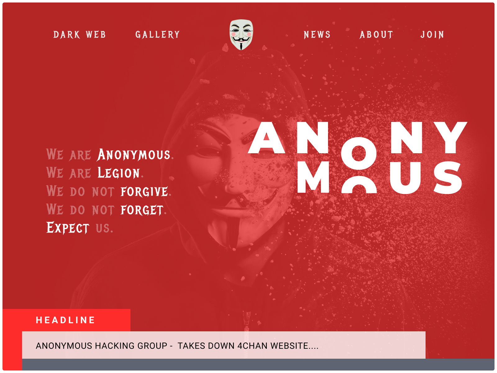 anonymous group home section by Gaurav Bhardwaj on Dribbble
