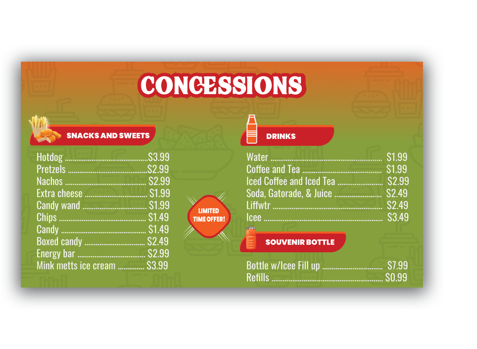 64 in tv screen restaurant menu design by EveryBrandBD on Dribbble