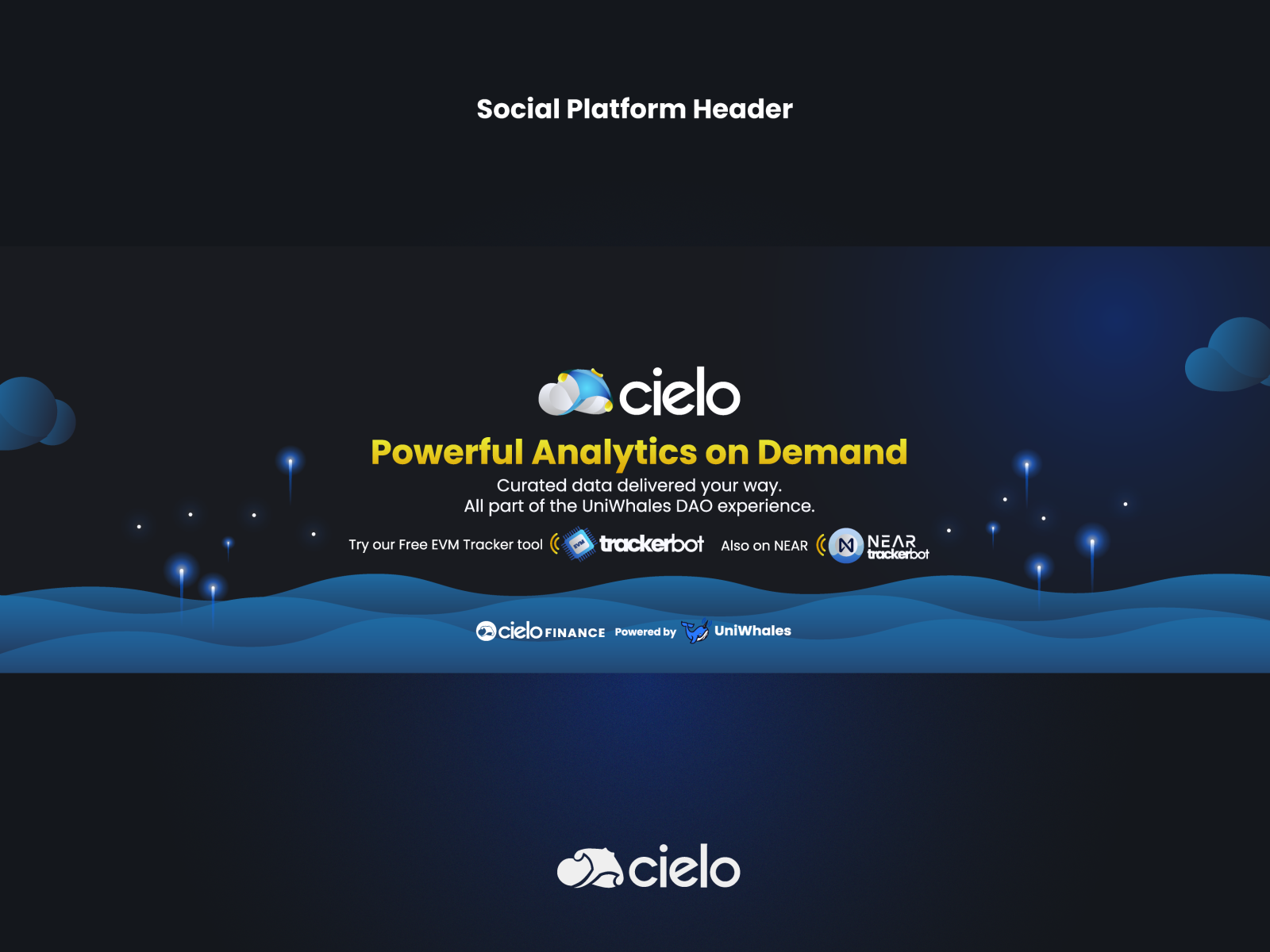 Cielo Social Platform Header by Michal Hayward on Dribbble