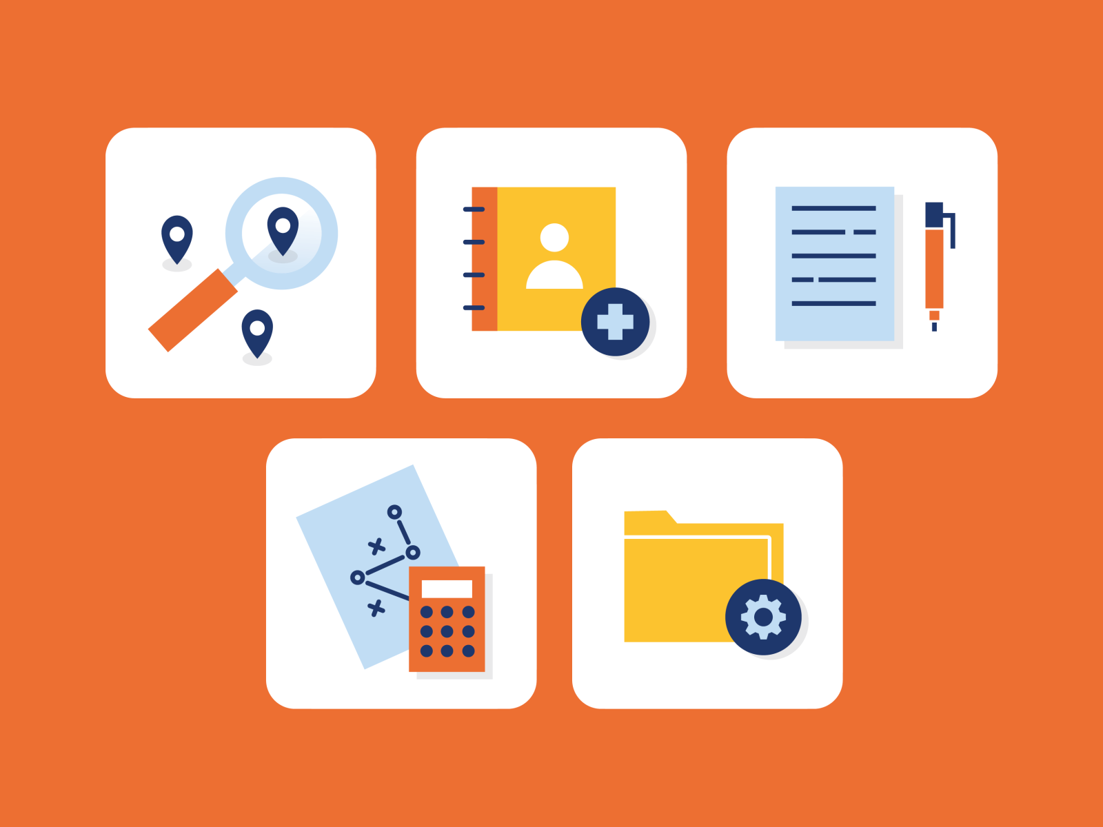 Strategy Icons by Kim Lawler on Dribbble