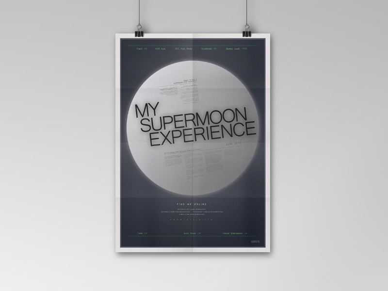 Supermoon Experience | Typographical Posters by Karl Bembridge on Dribbble