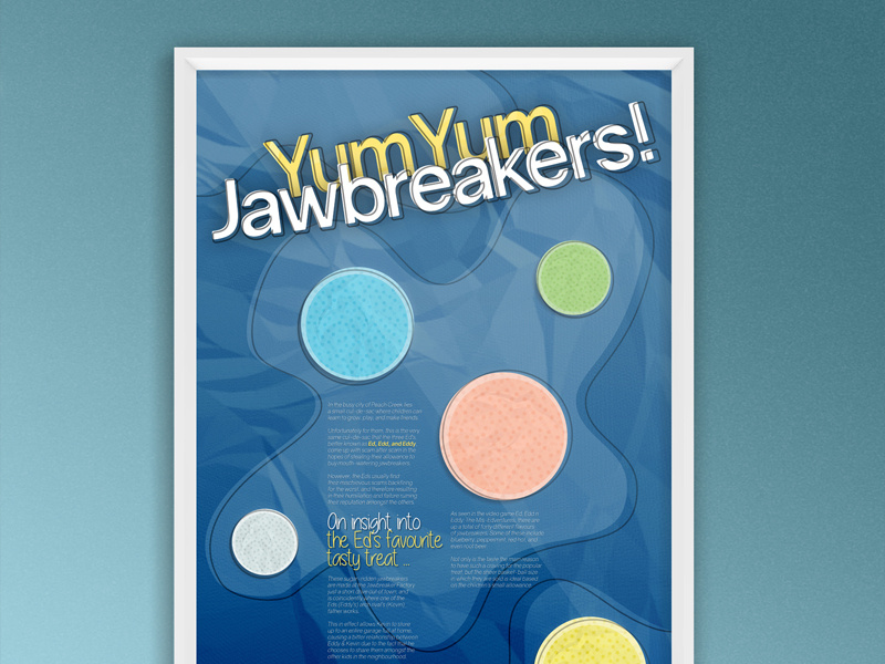 Ed, Edd 'n' Eddy: Yum Yum Jawbreakers! | Information Poster by Karl ...