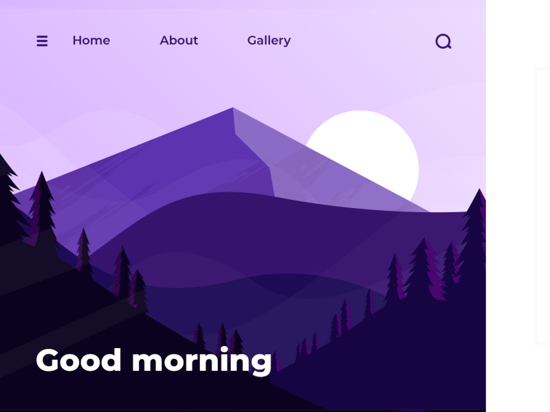 Entry page. by Anton on Dribbble