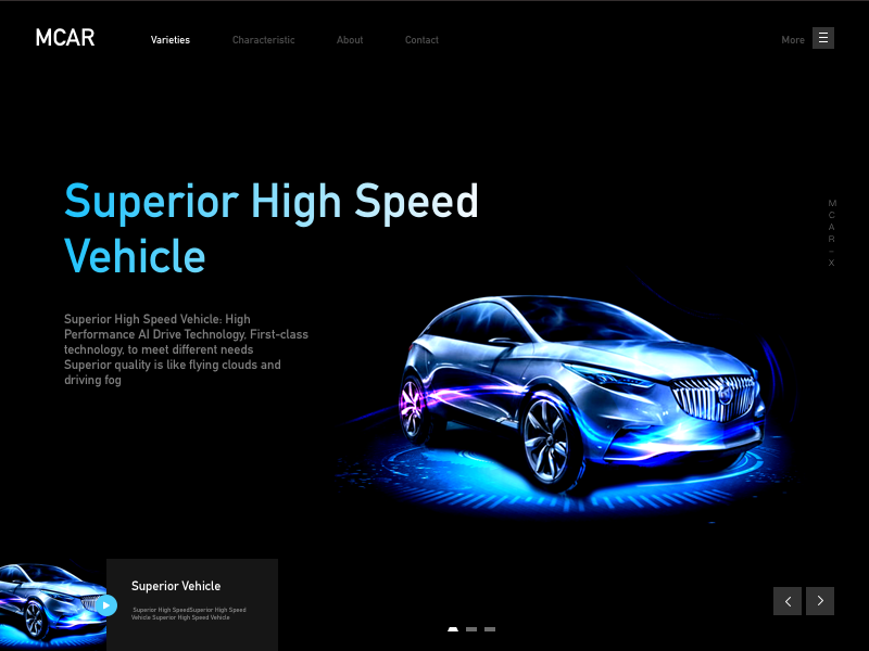 Mcar page by paul zheng on Dribbble