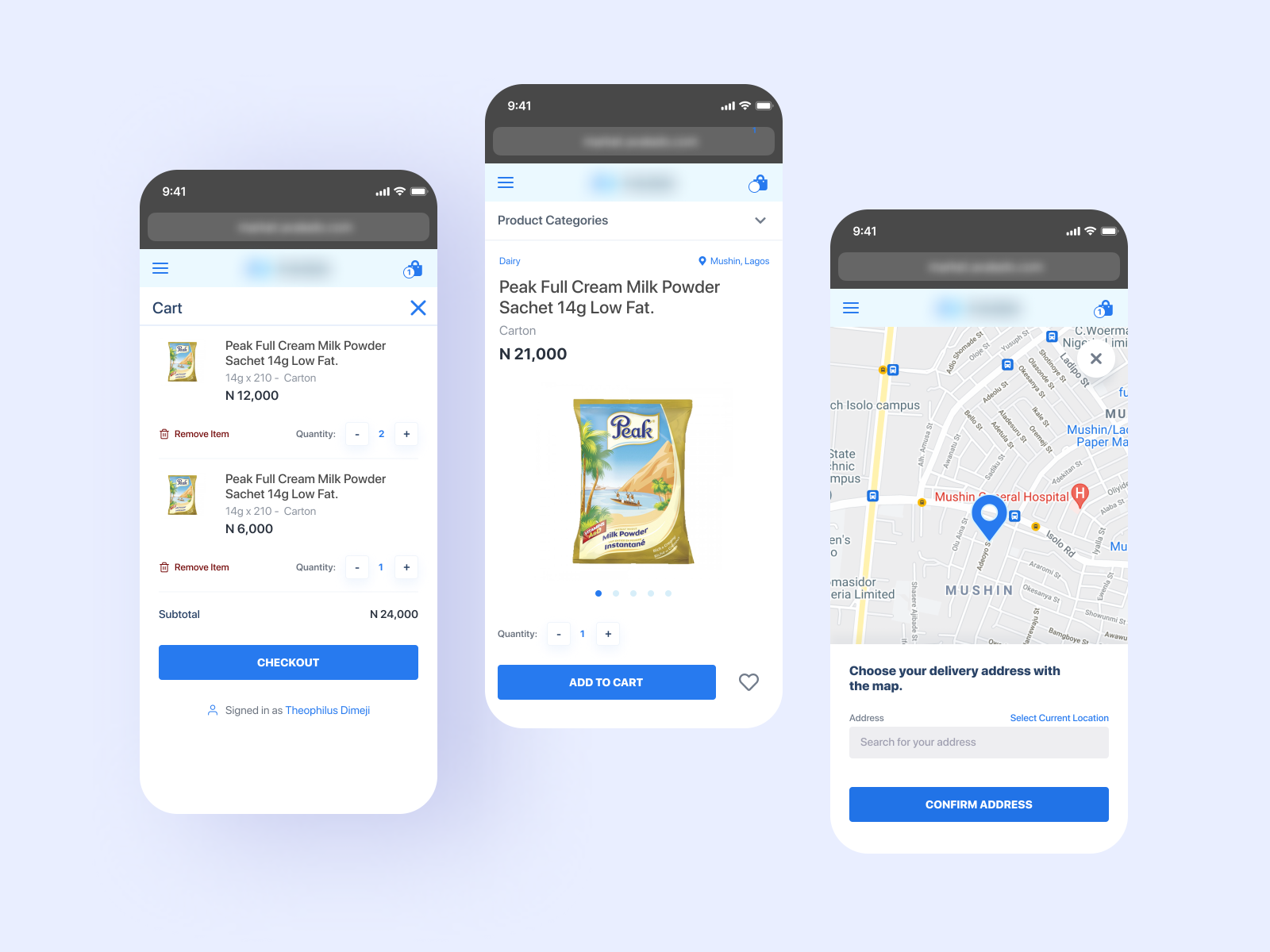 E-commerce: Product view and Cart by House on Dribbble