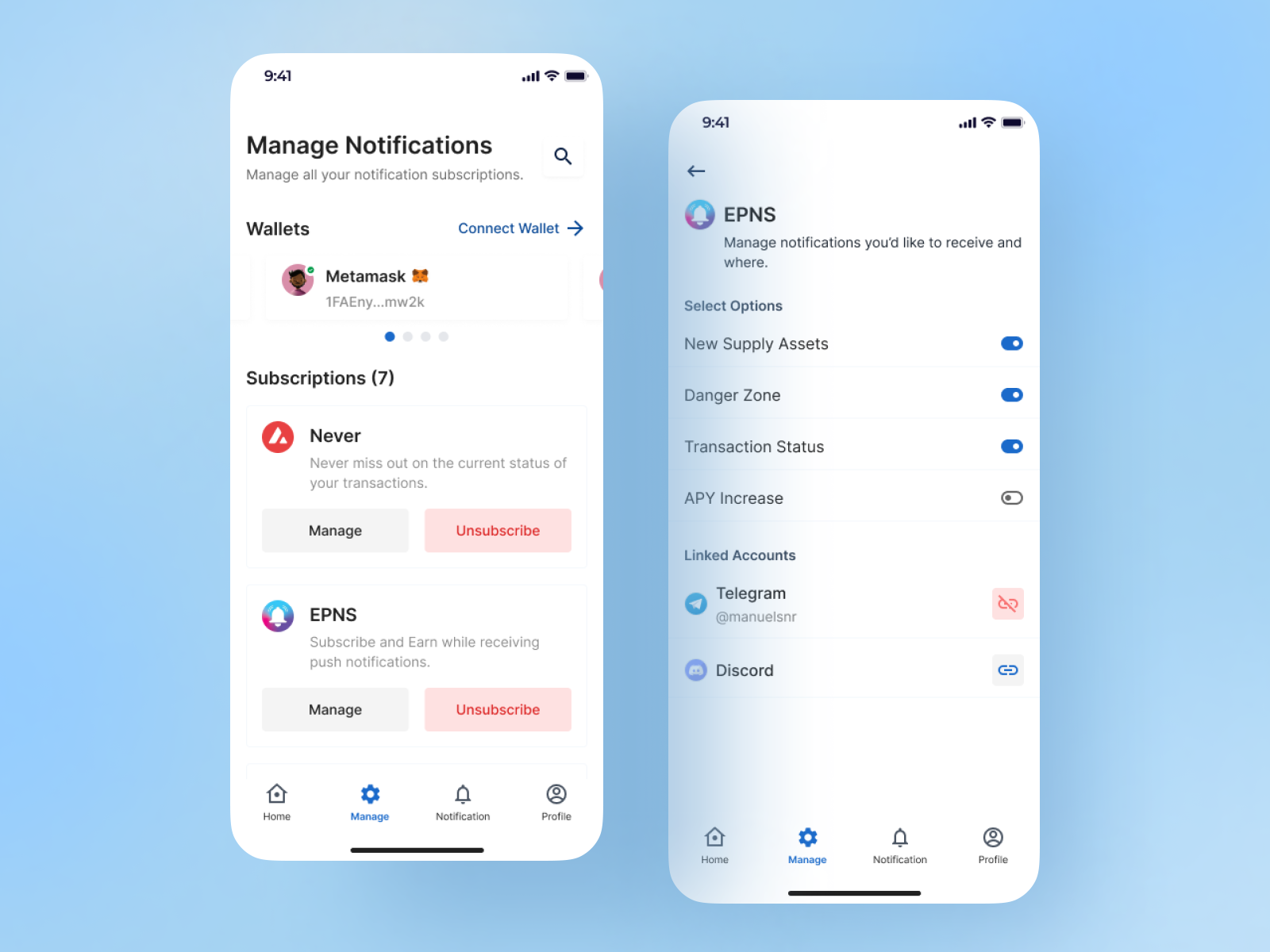 Web3 Push Notifications by Manuel Snr on Dribbble